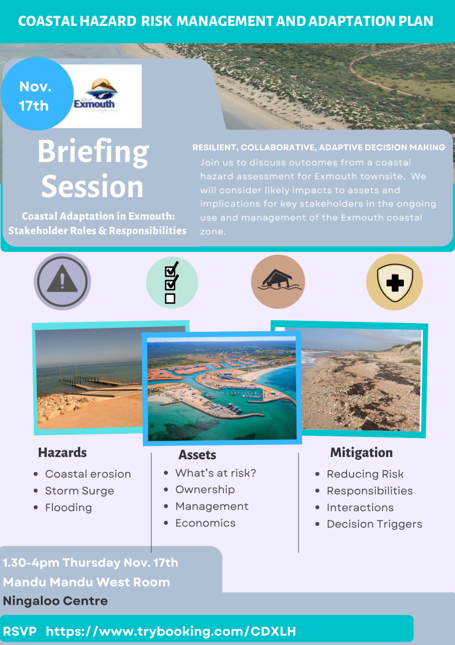 CHRMAP Briefing Session » Shire of Exmouth, WA
